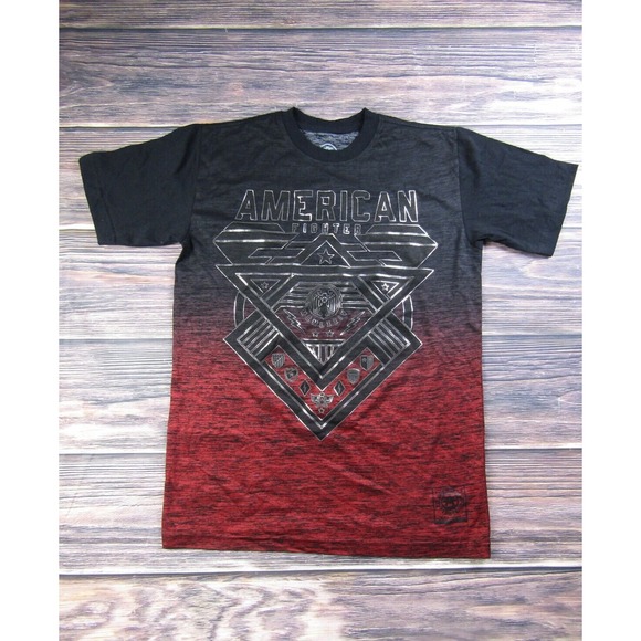 American Fighter | Shirts | American Fighter Mens Xs Gray Red Training ...
